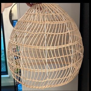 Other | Rattan Large Pendant Hanging Light Woven Boho Chandelier Lamp ...